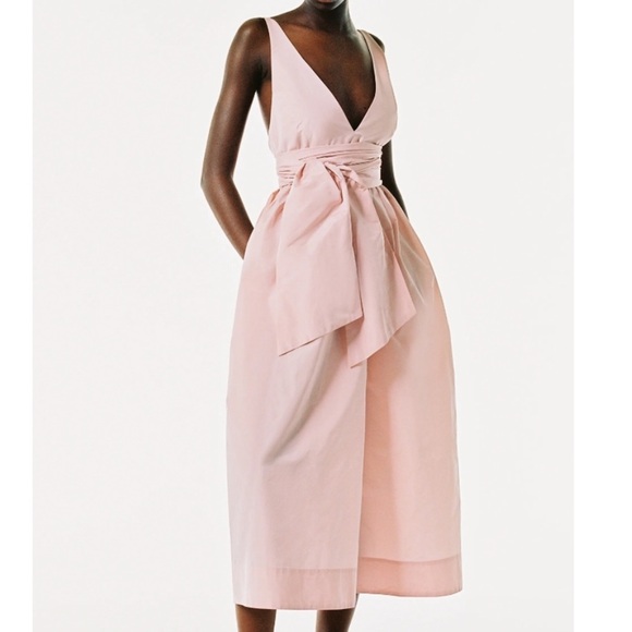 Zara | Dresses | Zara Bow Midi Dress | Poshmark